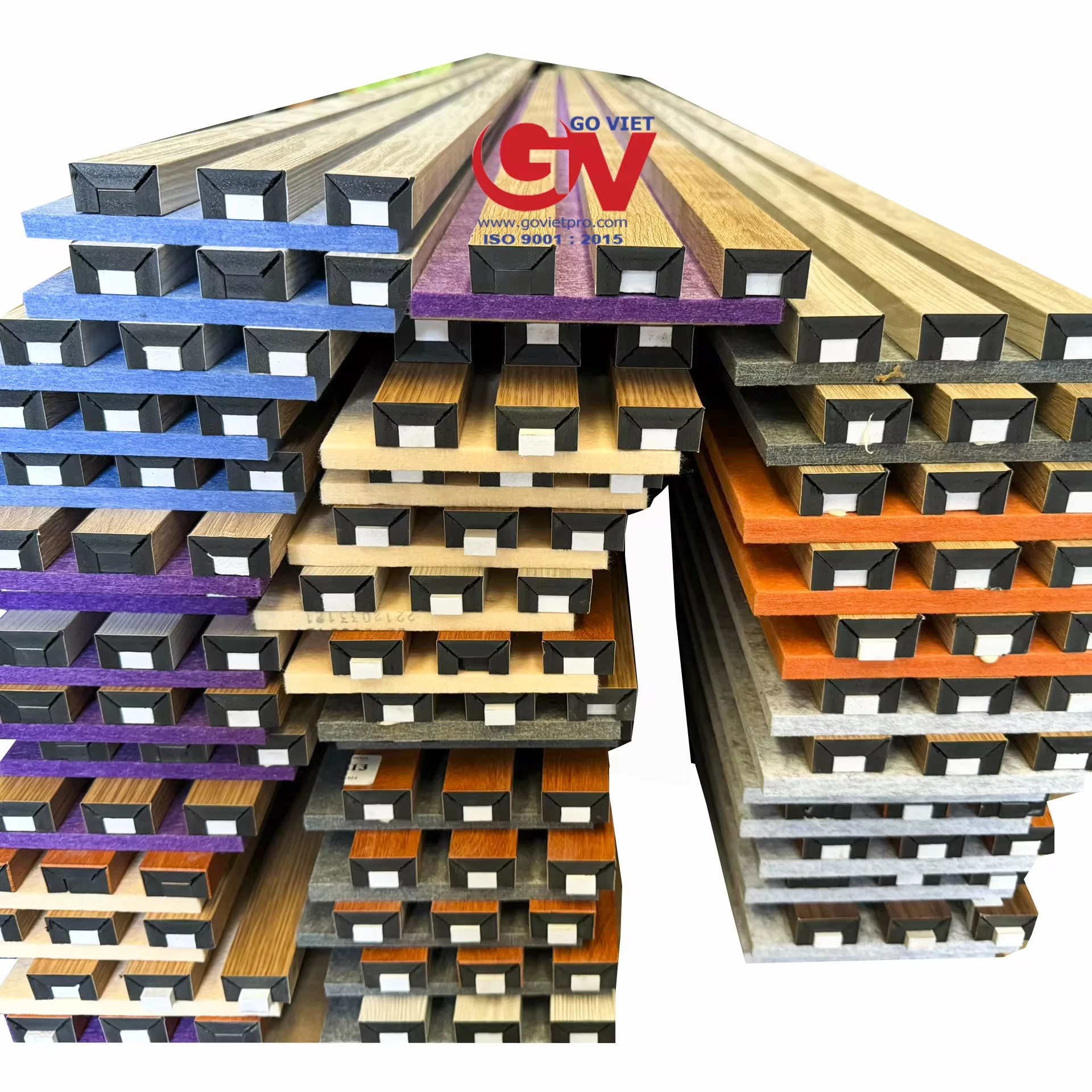 Govietpro Modern Design PVC Acoustic Panels Plastic Grooved Sound ...