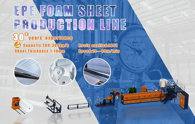 Epe Foam Making Machine Epe Foam Sheet Extruder Machine Polyethylene ...