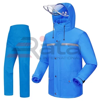Rain Suit Jacket & Trouser Suit Raincoat For Men & Women Outdoor All ...