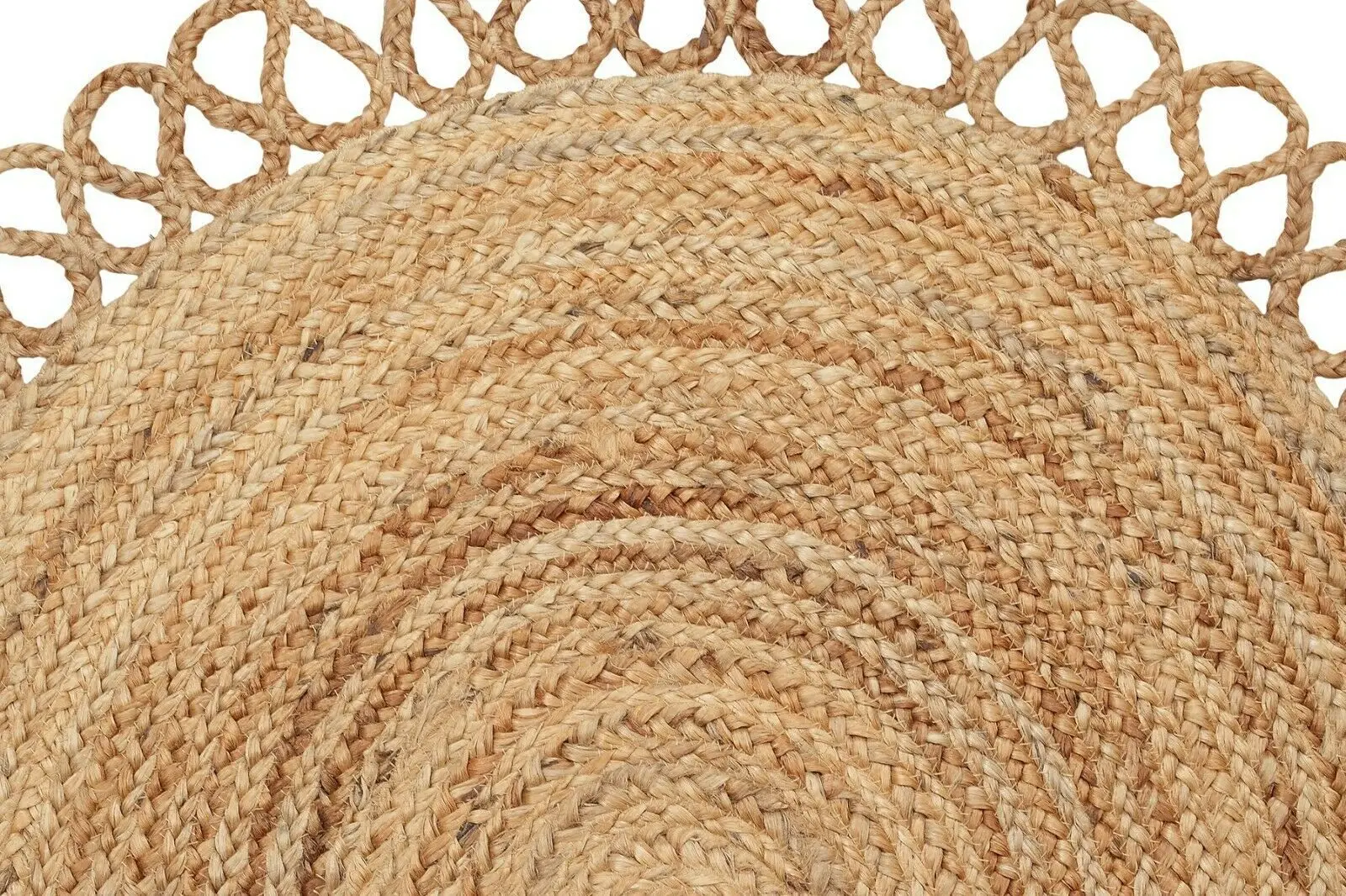 Natural Jute Indoor Door Mat Hand Woven Indoor Mats 50X80cm Half Circle ...