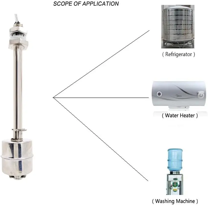 Float Switch Tank Water Level Sensor Stainless Steel 110volt ...