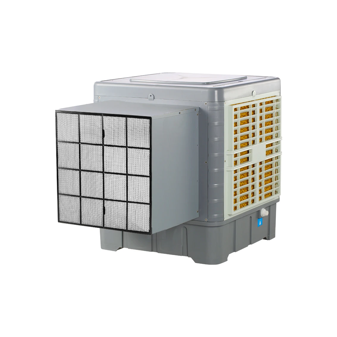 Solar Power Chillers Water tank Cooling Cooler Fan Rechargeable Solar ...