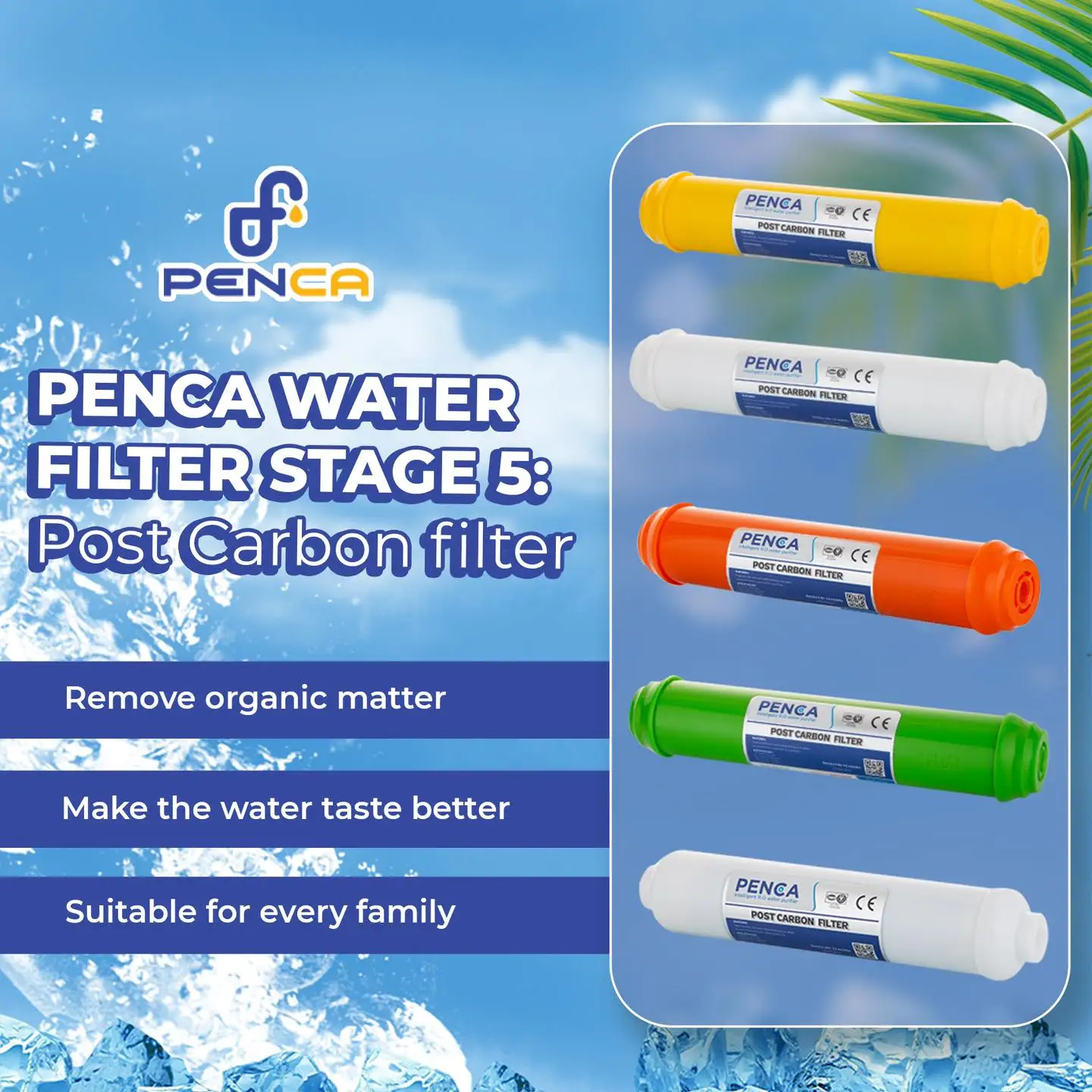 Penca Vietnam Wholesale T33k Post Activated Carbon Water Filter ...