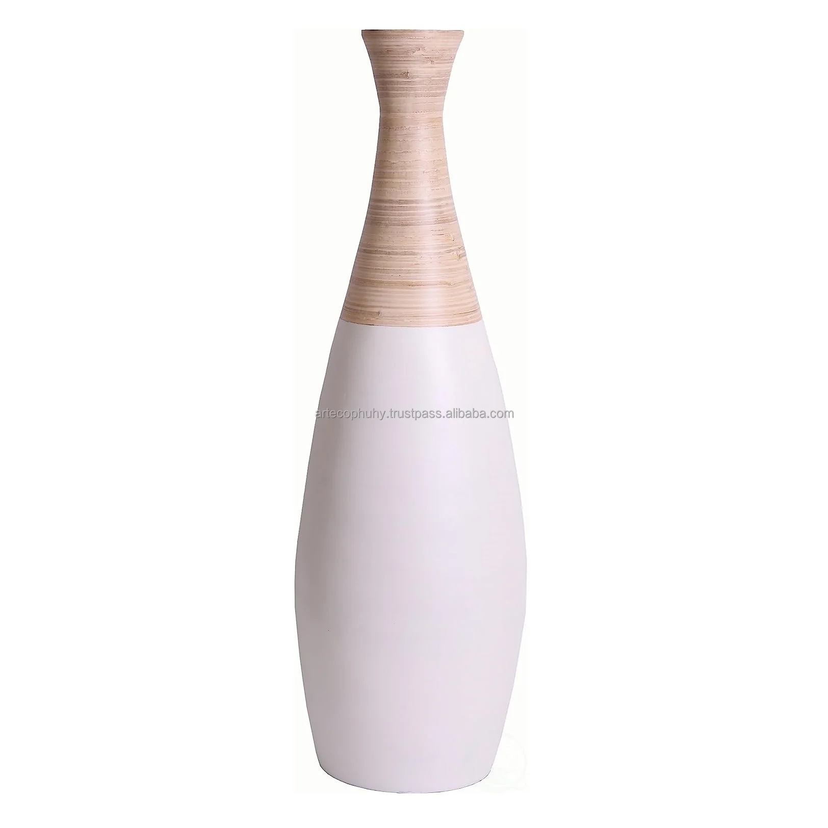 Modern Luxury White Wedding Bamboo Spun Table Floral Vases Wholesale ...