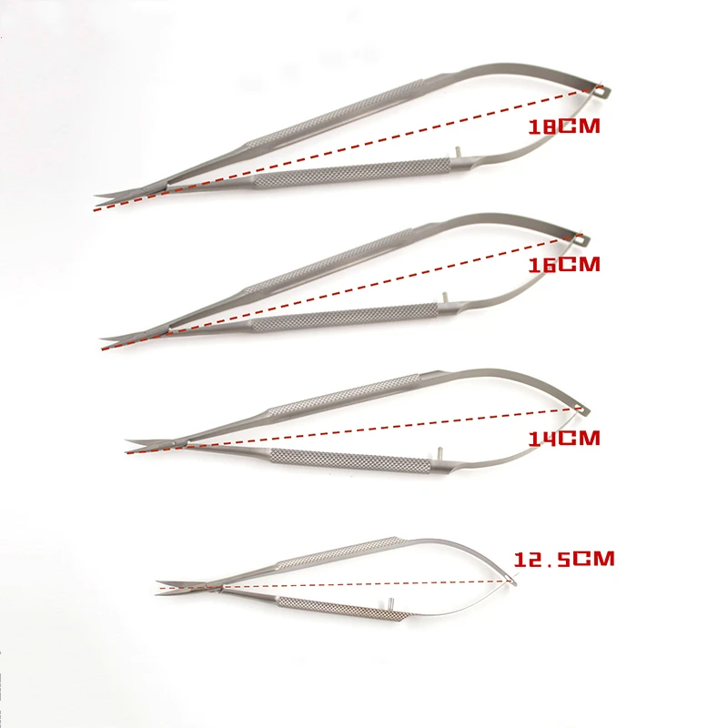18 Cm Titanium Alloy Corneal Scissors Ophthalmic Instruments Surgical Vanna's Scissors - Buy ...