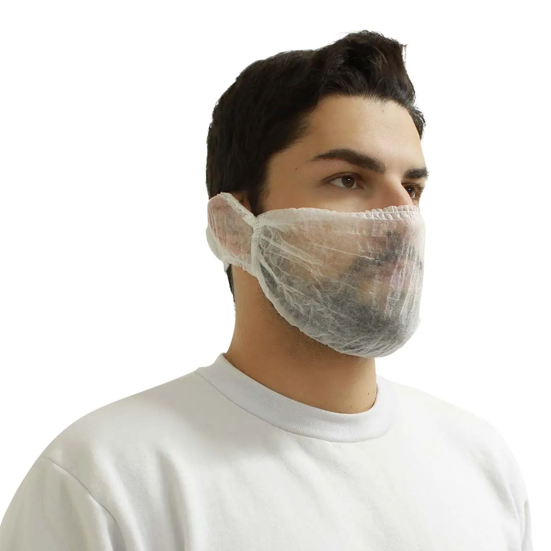 White Beard Protector Cirurgical Procedures Food Security Color - Buy ...