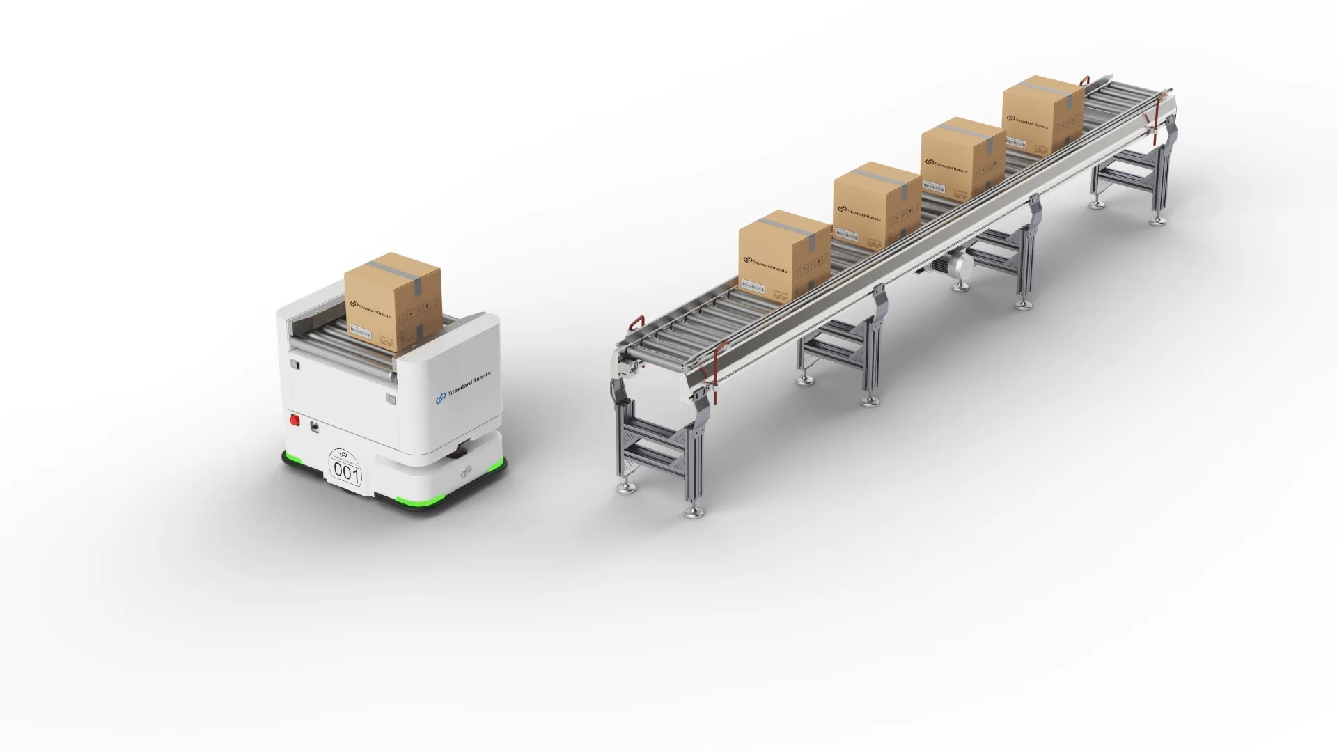 Autonomous Mobile Amr Robot 300kg Payload Laser Guided Agv For Carry ...