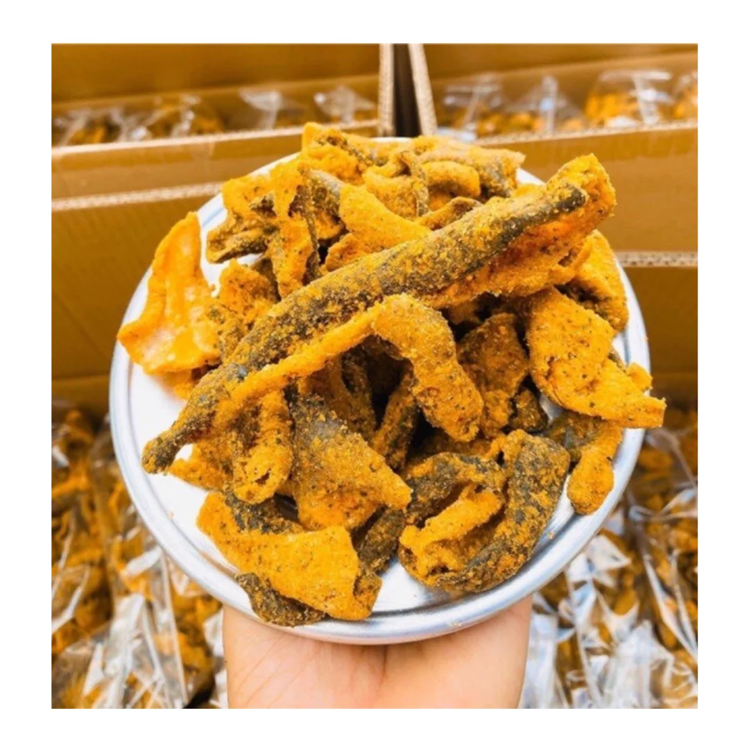 Deep-fried Fish Skin With Salted Egg Yolk// Ms. Jennie (whatsapp: +84 ...