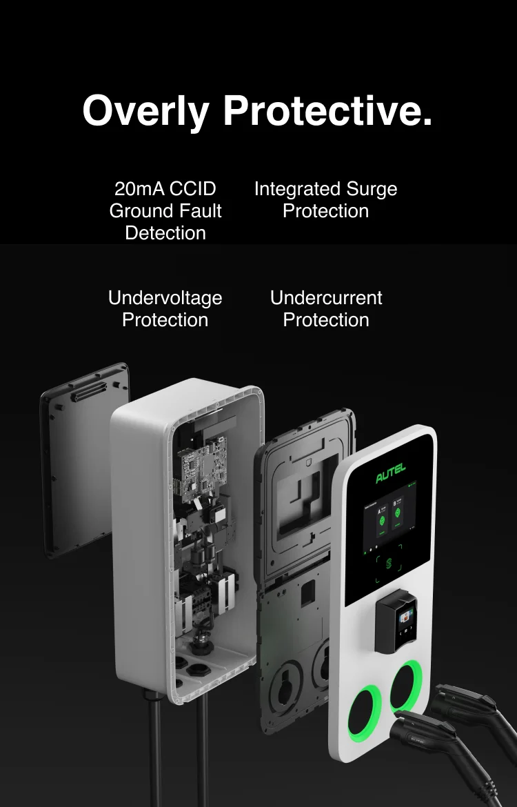 Autel 80a Ev Wallbox Charger Ocpp Sae J1772 Bluetooth Wi-fi Ethernet ...