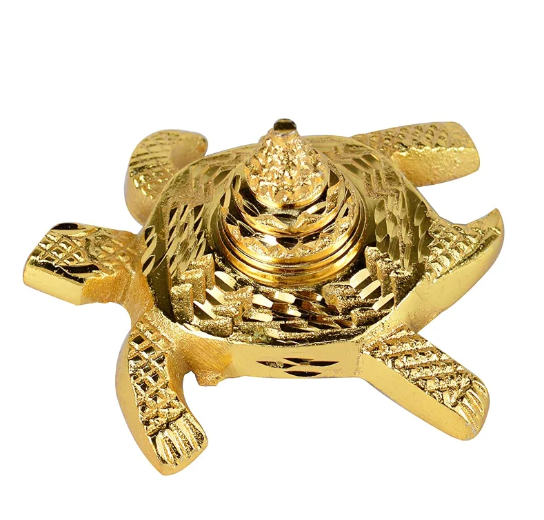 Golden Hare Krishna Shree Yantra Three-yantra Tortoise/kurma Sumeru ...