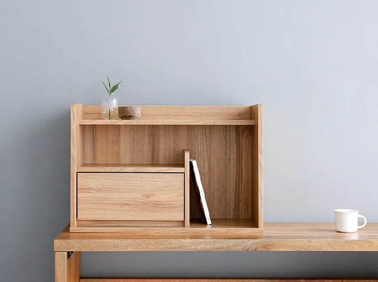 POLABO Wooden Mini Wide Storage Cabinet - Modern & Versatile