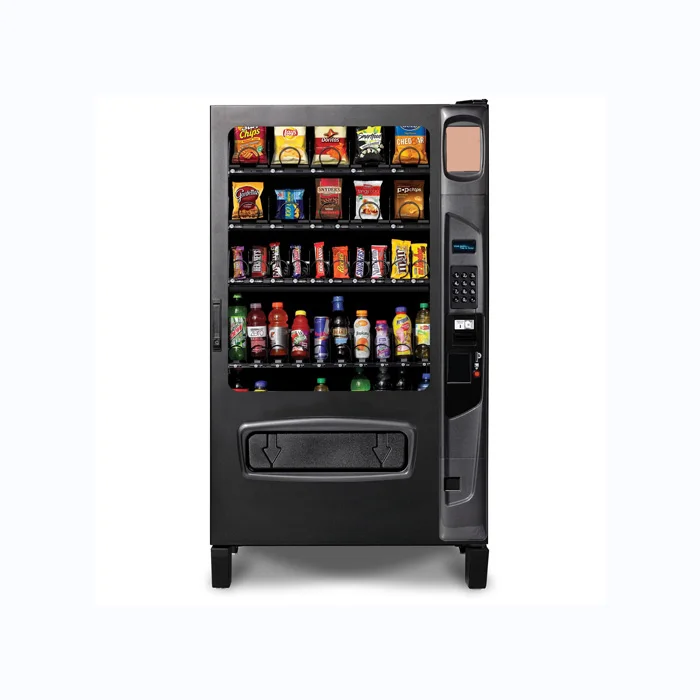 Small Drink Vending Machine With Card Reader Electronics Snacks Vending ...