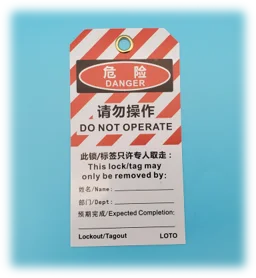 Good Quality Loto Safety Loto Wt 01 Lockout Tagout Warning Tag - Buy 2 ...