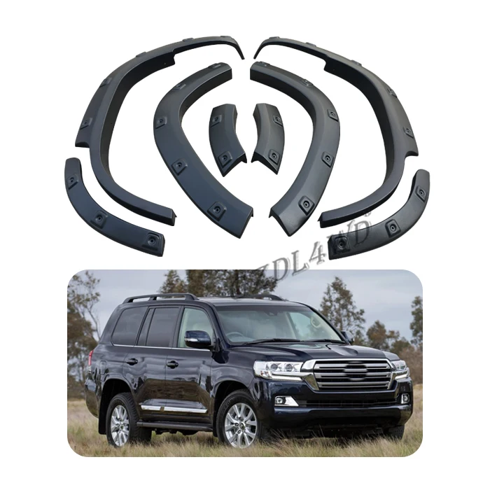 Facelift Wheel Arches Front Rear Fender Flares For Land Cruiser Lc200 ...