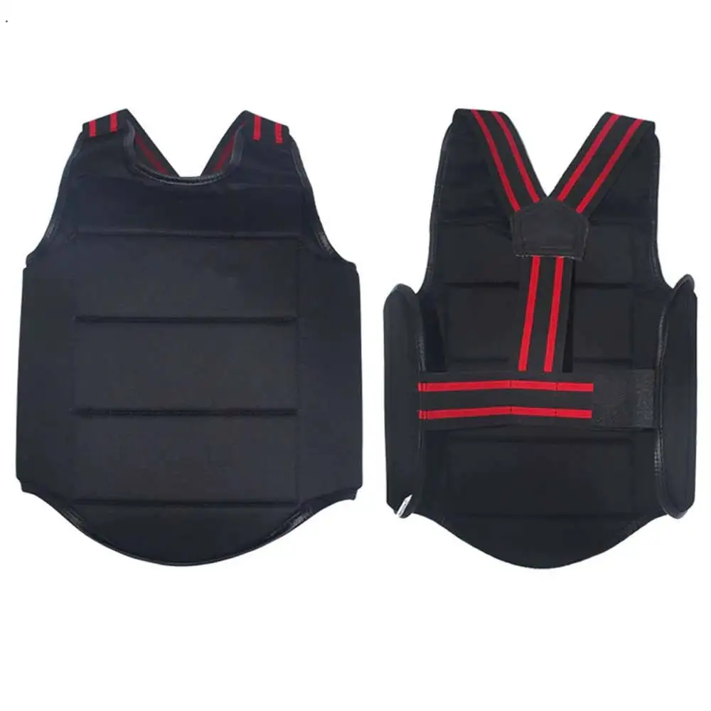 Chest Guard Taekwondo Mma Body Chest Protector Unisex Adults Pu Leather ...