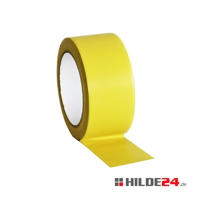 Yellow PVC Marking Tape 50 mm X 33 m Roll with Rubber Adhesive for ...