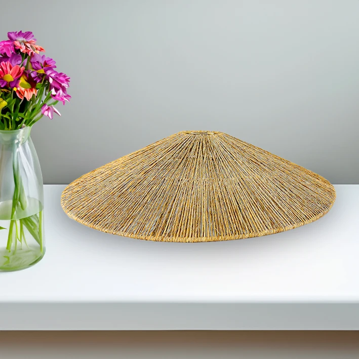 Handmade Modern Asian Design Indoor Light Shade Lamp Woven Jute Ceiling ...