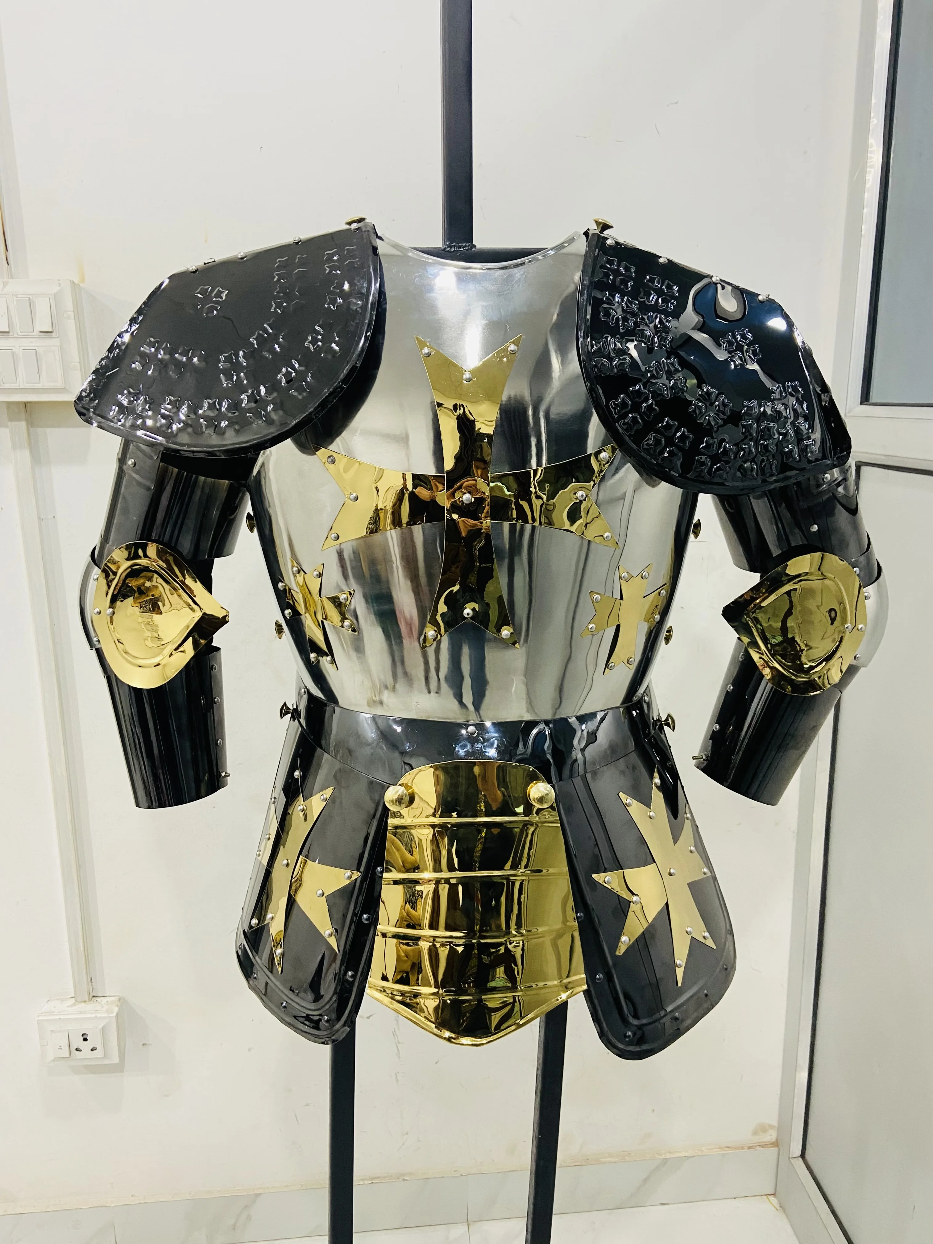 Medieval Armor Jacket Breastplate Armor Stainless Steel Chest Jacket ...