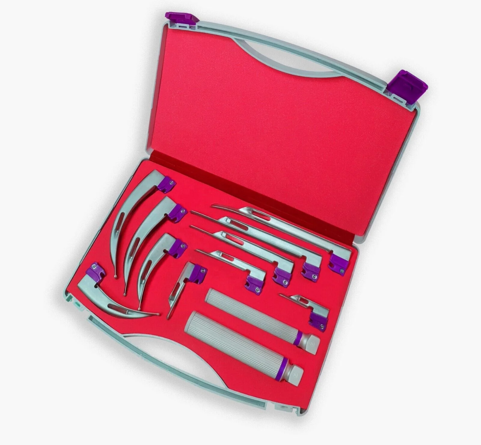 Alibaba.com: Fiber Optic Laryngoscopes Set with 1 2 3 4 Blade, Medical ...