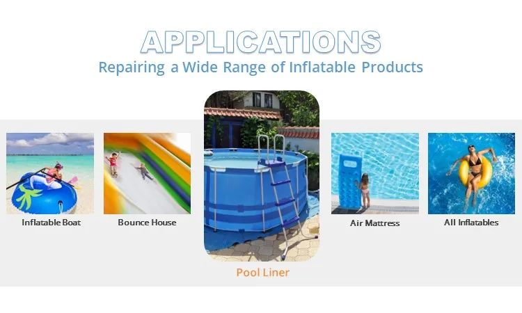 Custom Vinyl Swimming Pool Safety Cover Patch Kit Self Adhesive ...