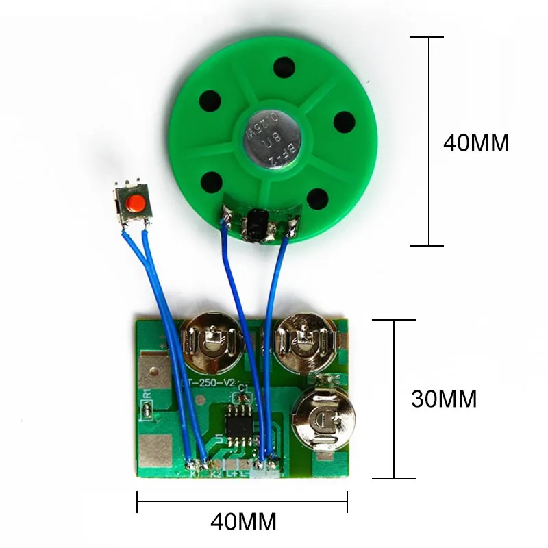 Push Button Recordable Sound Module Mini Voice Recorder Chip Greeting ...