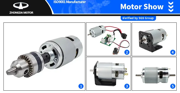 DC775 DC Reduction Motor DC12V Double Shaft Fan Motor Massager Vacuum ...