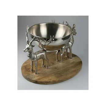 Handmade Decorative Aluminum Deer Bowl For Home Decorative Table Top ...