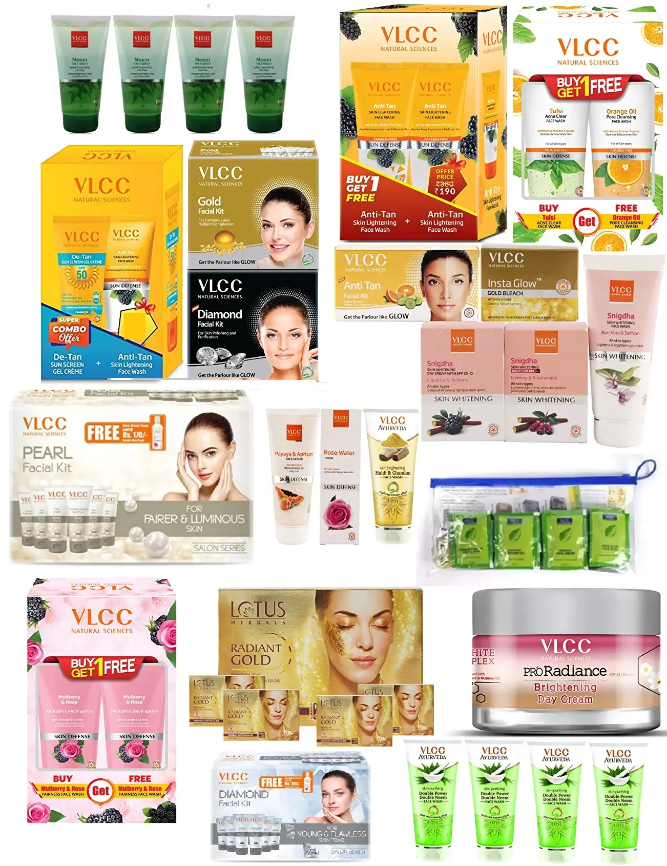 A Wide Range of VLCC Skin and Body Care Range Combo Gift Sets for Women ...