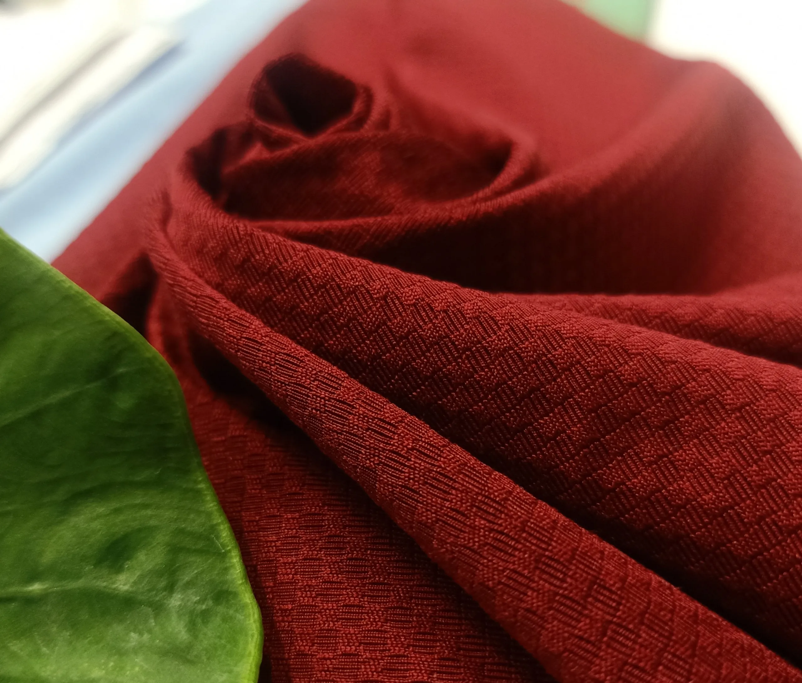 190gsm Diamond 4 Way Stretch Sports Textured Fabric Jersey 95%polyester ...