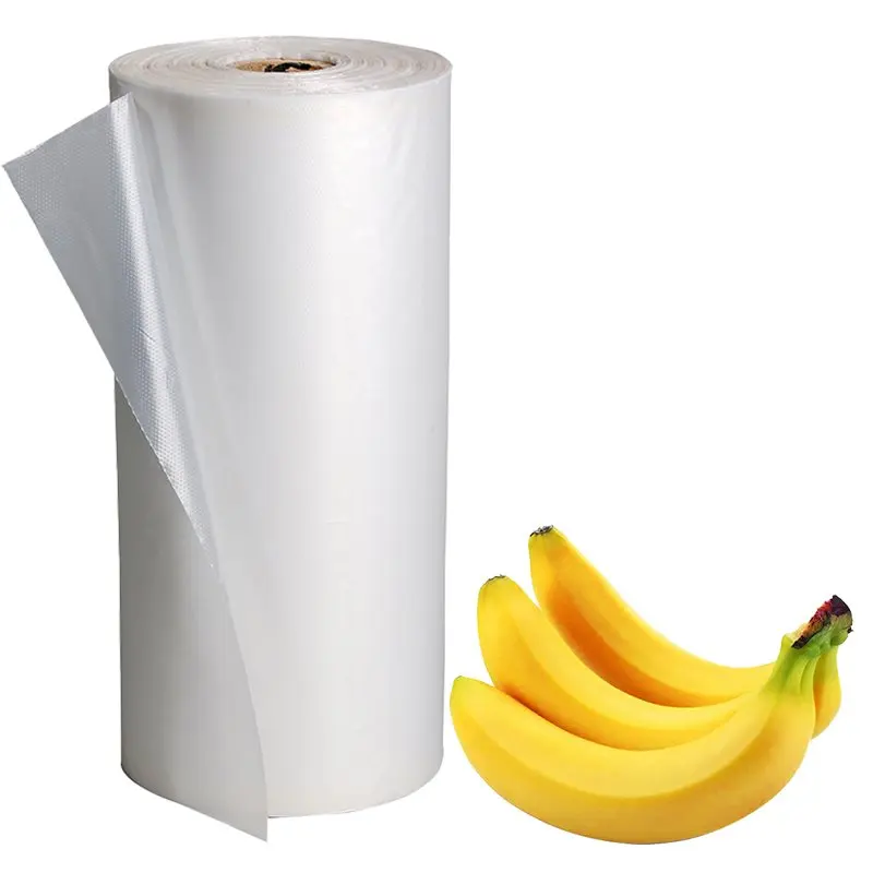 Transparent Food Grade Packaging Poly Flat Bag On Roll For Bread Fruit ...