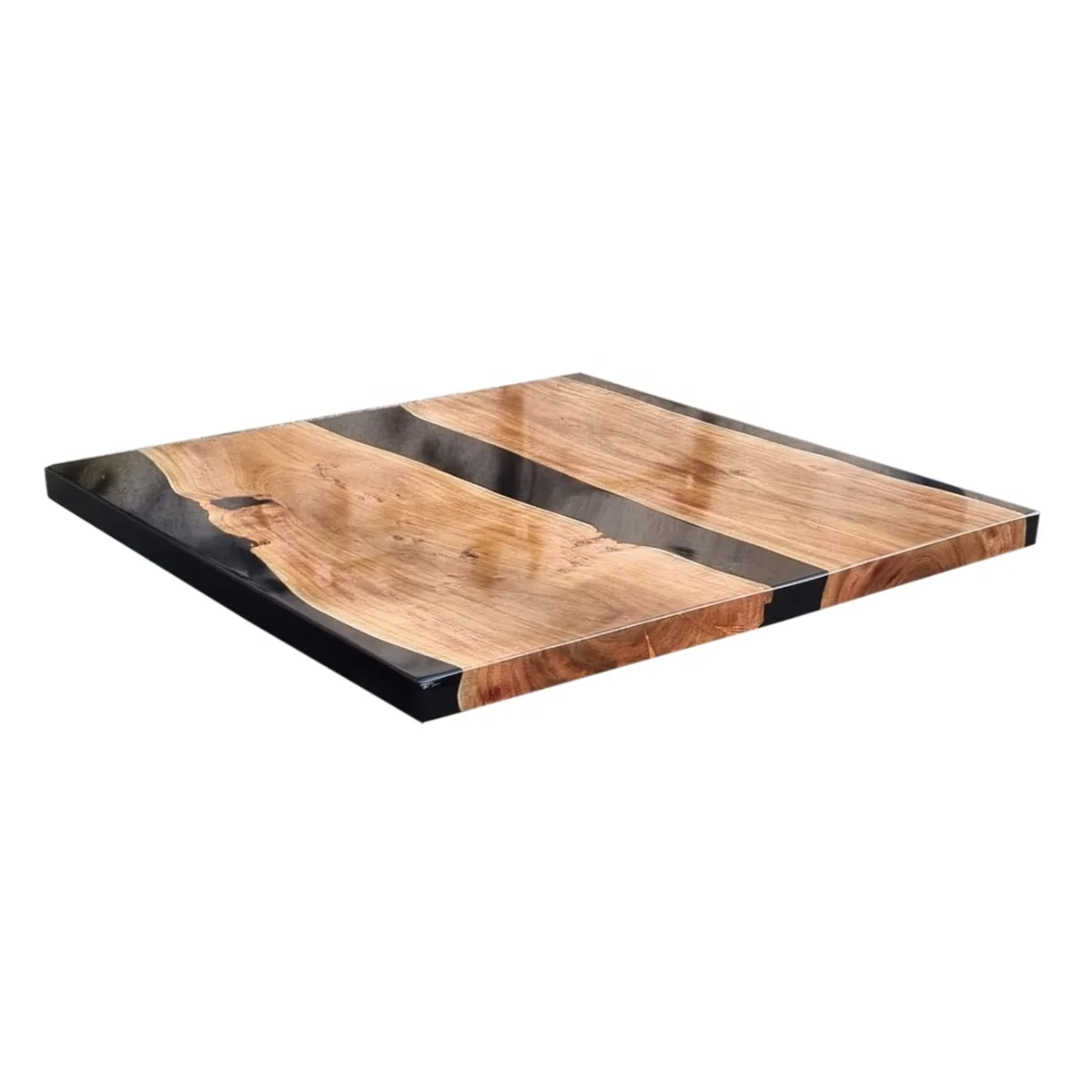 Rectangle Black Epoxy Resin Table Top 120x60 cm High Quality Best ...