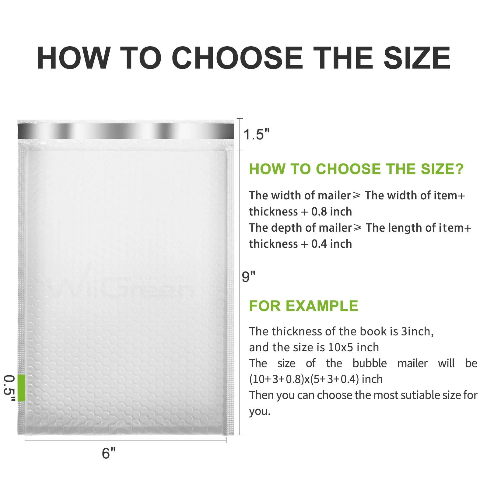 7x9 Inch Padded Envelopes Bags White Poly Bubble Mailers For Gift ...