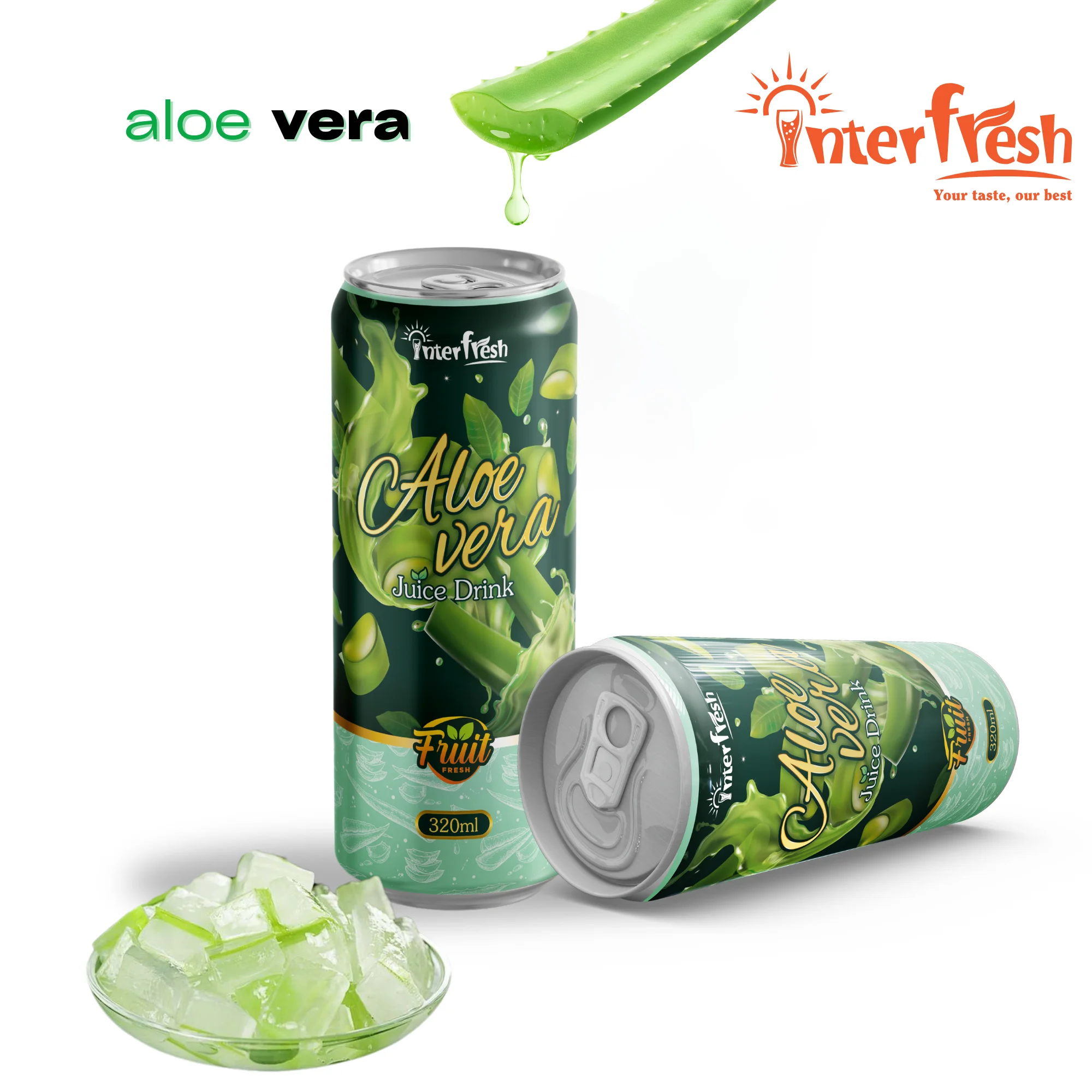 Oem Manufacturer From Vietnam 320ml Slim Can Rita Aloe Vera Juice Drink Natural Pure Aloe Vera ...