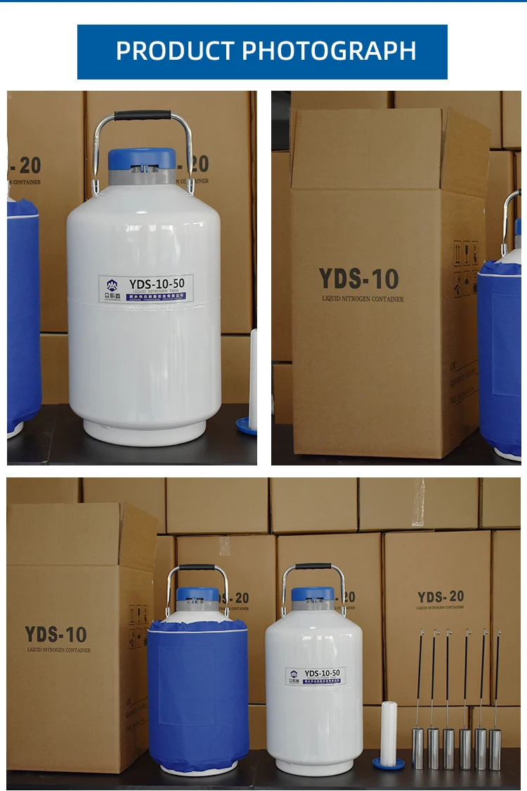 YDS-10-50 10L Aluminum Alloy Liquid Nitrogen Tank with Vacuum ...