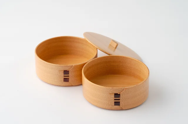 Japanese Afternoon Tea Stand Wooden Double Layer Plate Handmade ...