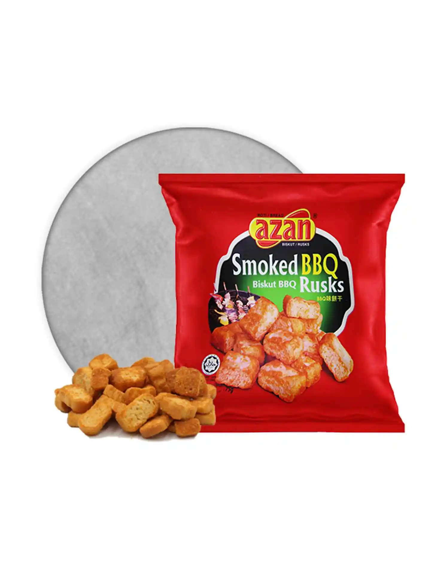Delicious Smoky Bbq Flavored Rusks Toast Bread Slices With Garlic And ...