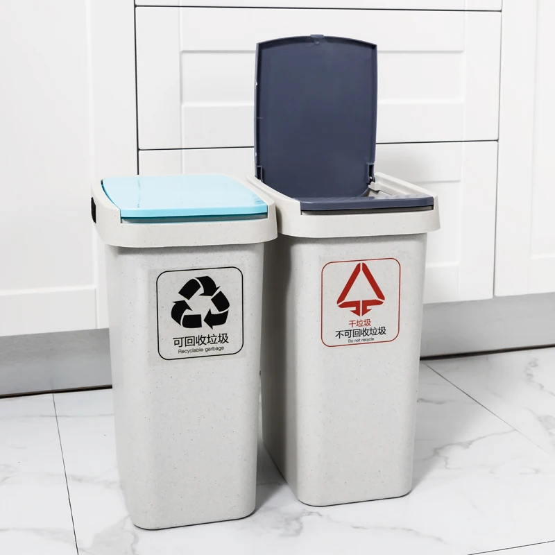 3 Compartment Classified Rubbish Bin Trash Can Garbage Can Trash Bin ...