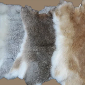 Rabbit Skin Natural Colors Rabbit Pelt Soft Skin For Garments ...