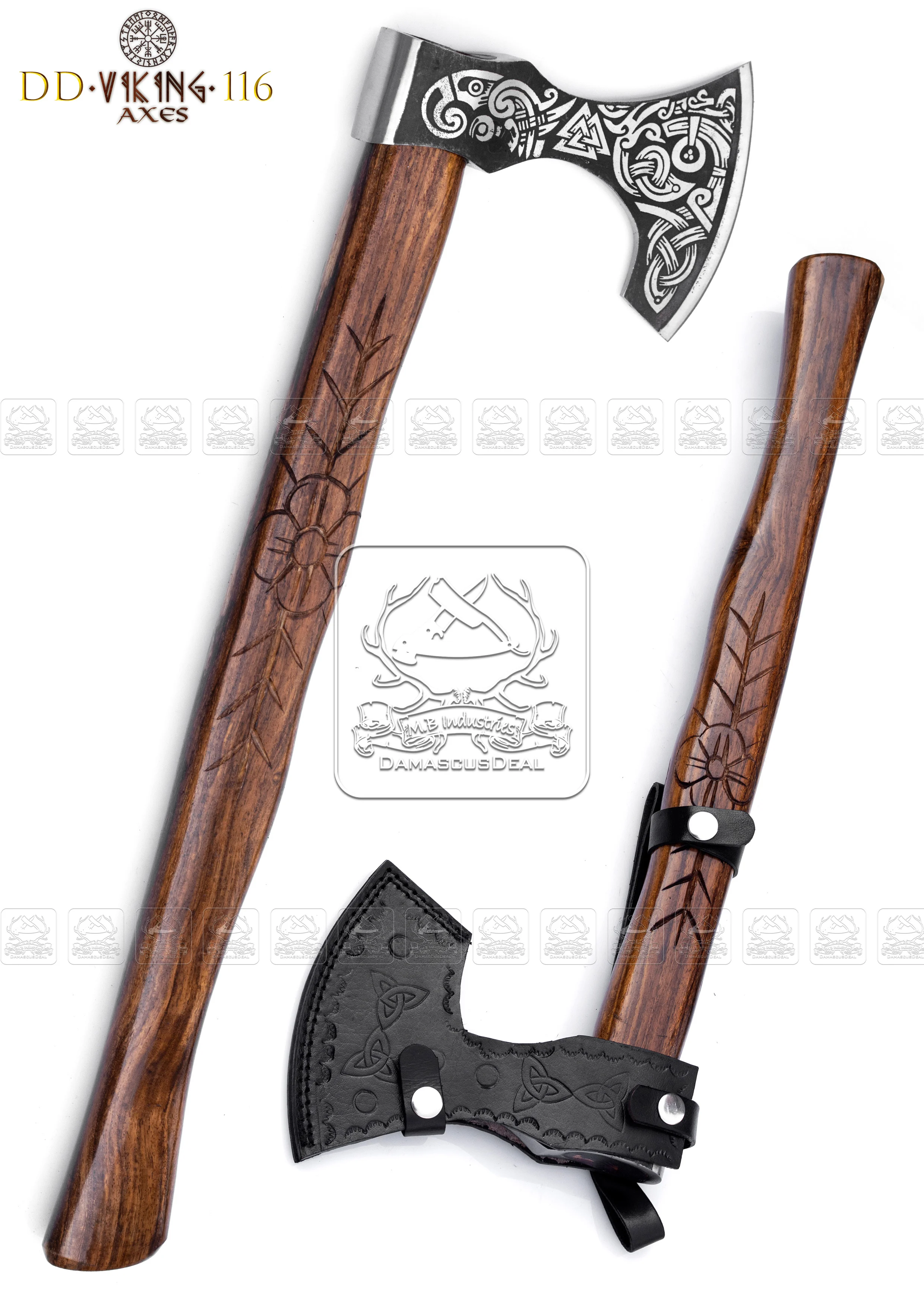 Hand Forged Viking Axe DD-VikingAxe-104 Northmen Tomahawk Viking Style ...