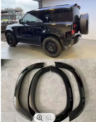 Gloss Black Widen Wheel Arch Eyebrow For Land Rover Defender 2010-2018 ...