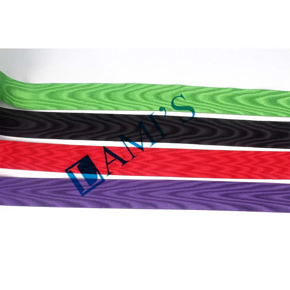 Masonic Regalia Moire Ribbon / Ceremonial Medal Moire Ribbons High ...