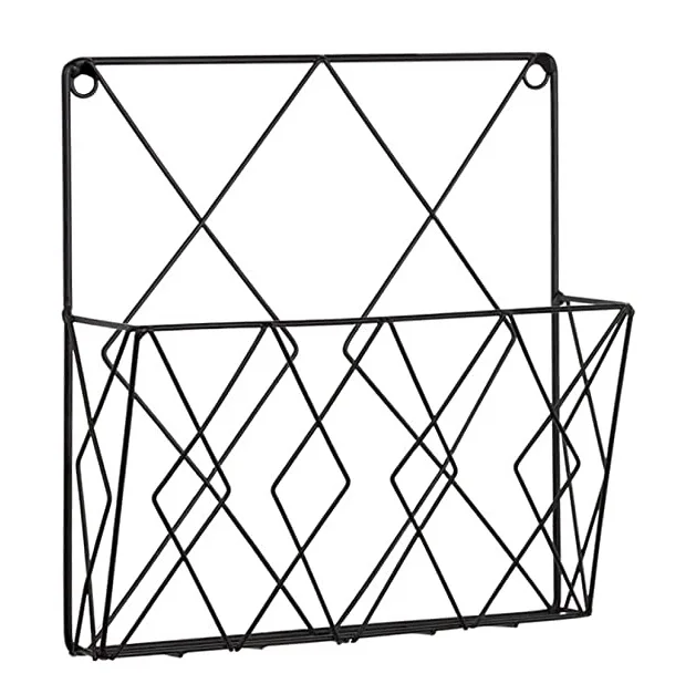 Latest Metal Wire Magazine Rack For Tableware Floor Wall Mounted ...