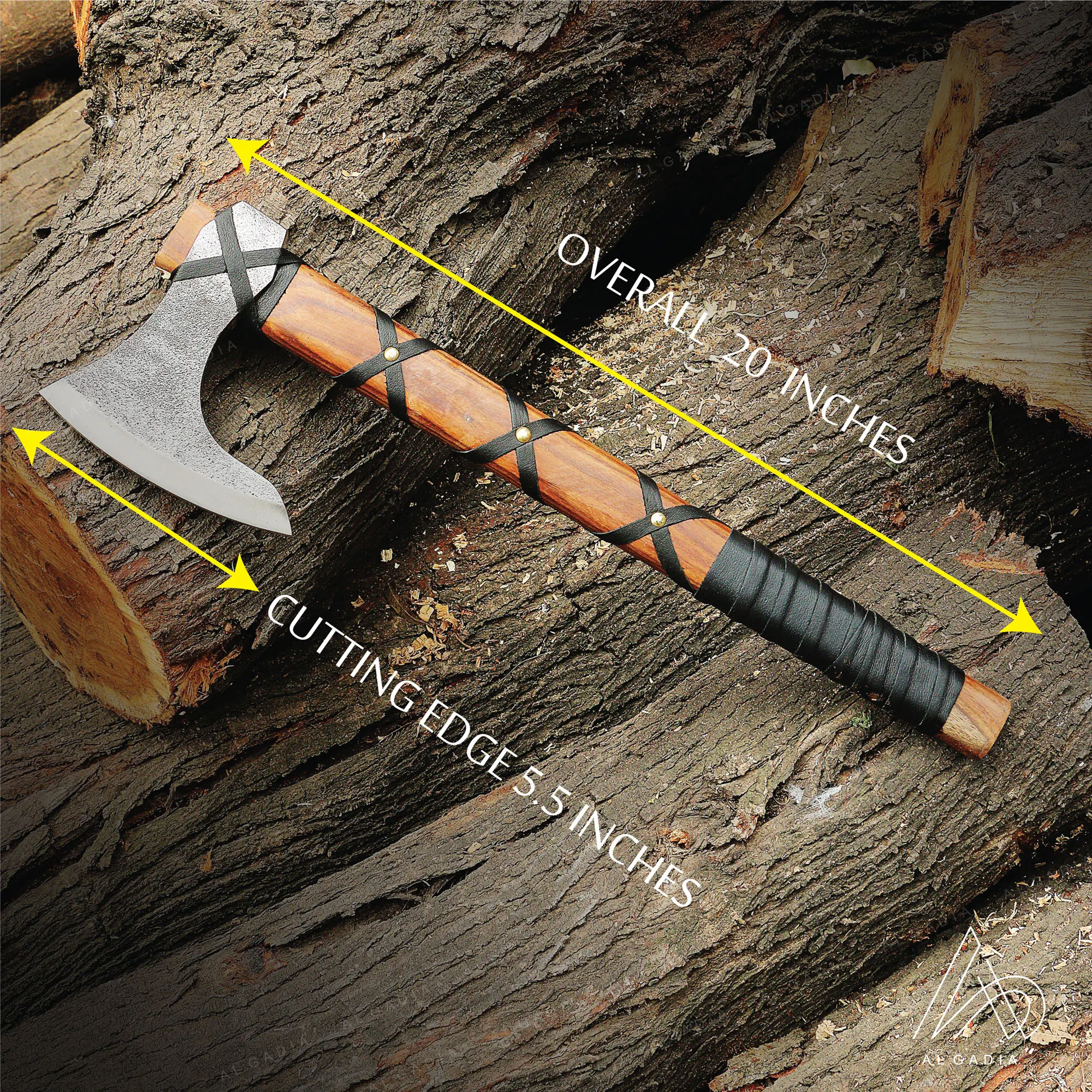 High Quality Forged Ragnar Viking Axe Carbon Steel Sharp Blade Axe ...