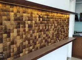 Natural Coconut Shell Mosaic Wall Panels from Vietnam