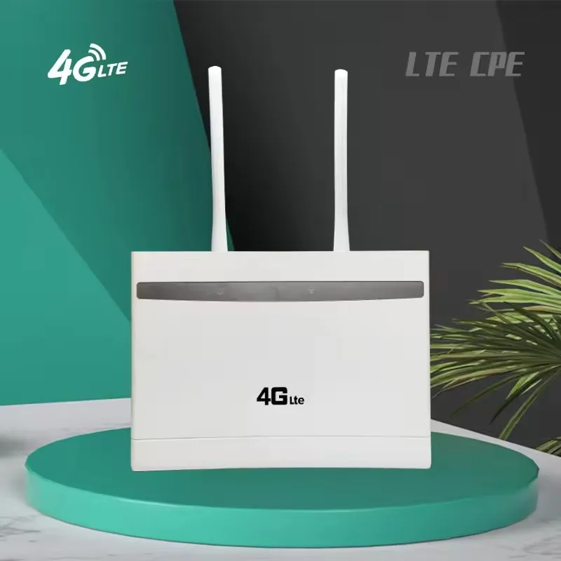 RJ45 Network Ports Dual SMA Antennas 4G LTE CPE 32 Users Cellular ...