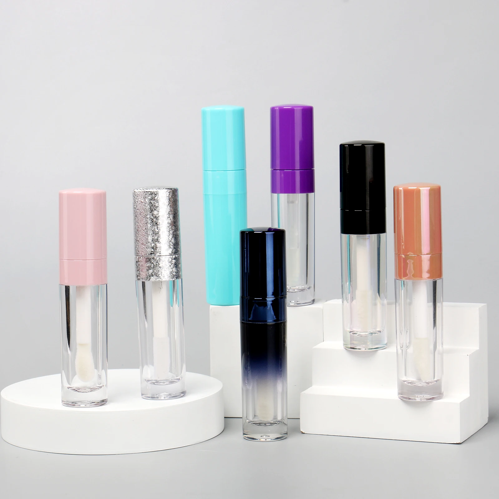 Round Lipgloss Packaging Container Big Wand Big Brush Concealer Tube ...