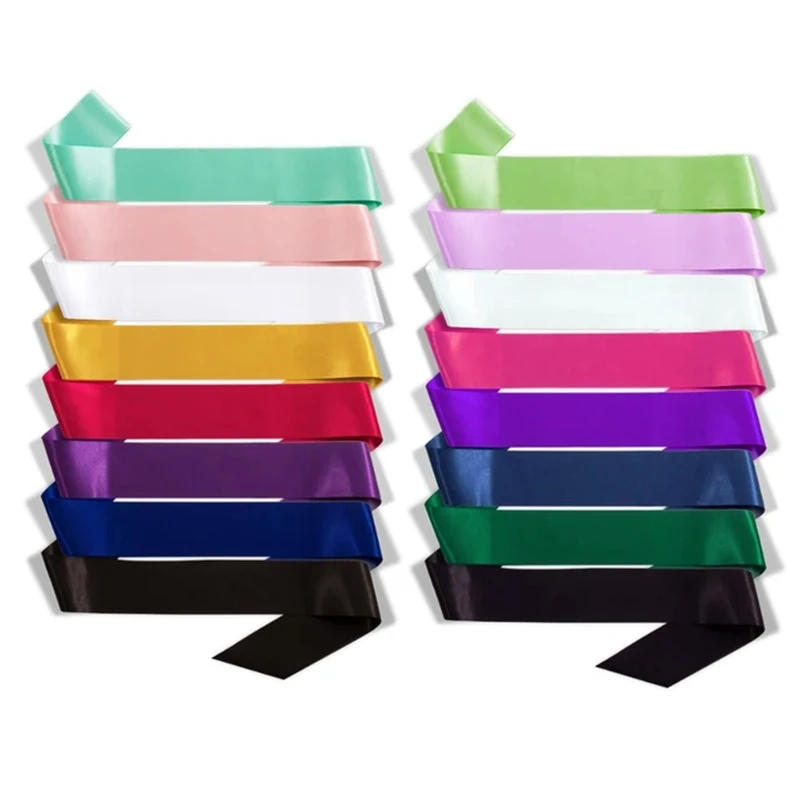 Custom Party Decoration Plain Sash Blank Satin Pageant Sash For ...