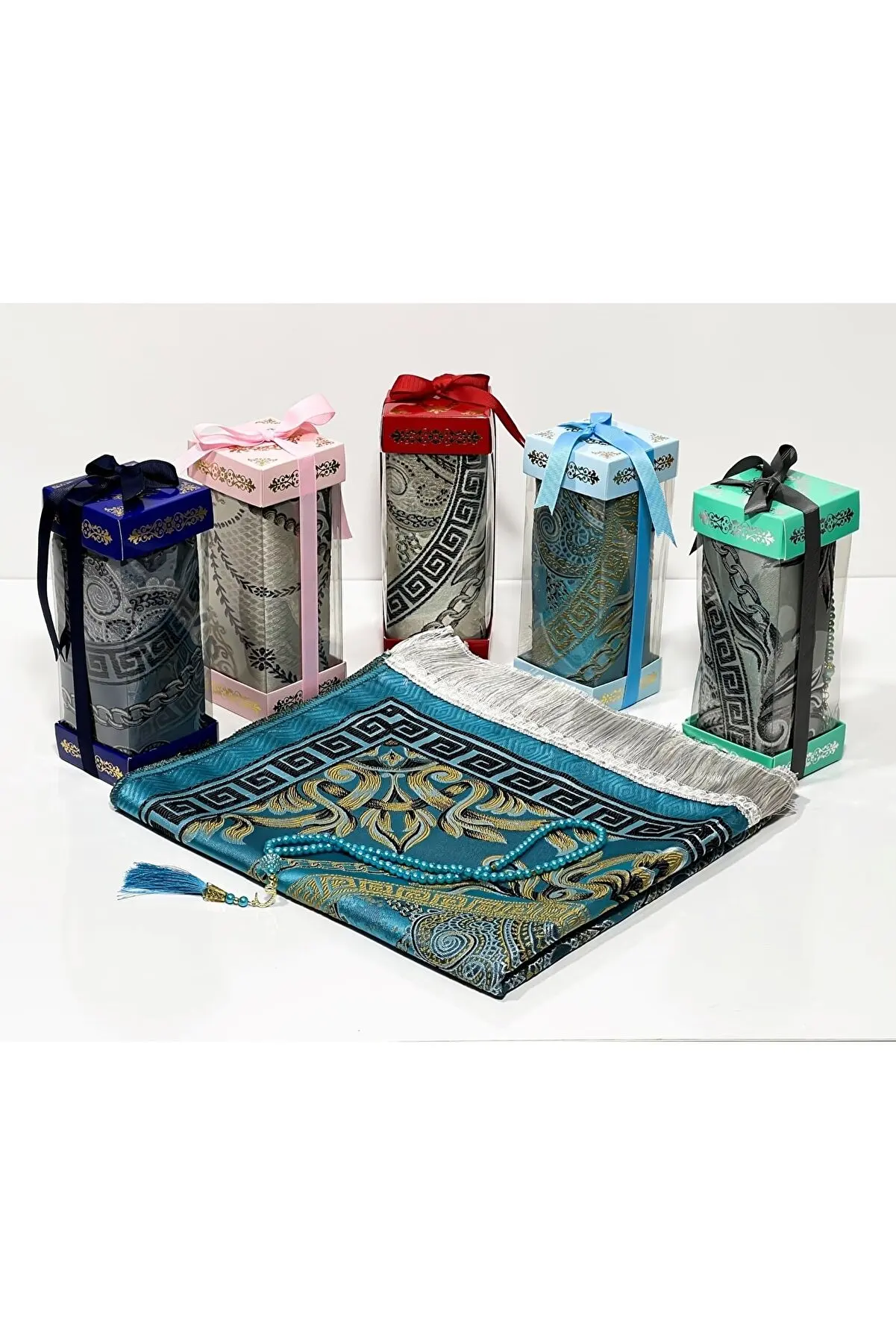 Prayer Mat Pear Rosary Special Tube Gift Set Muslim Accessories Islamic ...