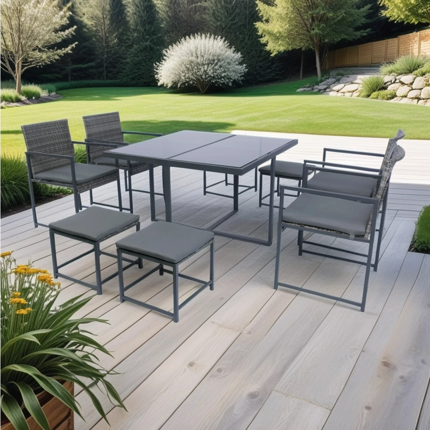 2025 New IPRO Outdoor Garden Patio Modular Furniture Modern Design 8 ...