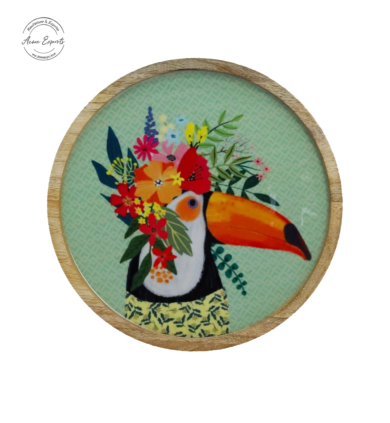 Modern Luxury Handcrafted Decorative Wall Plate Toucan Used for Serving ...